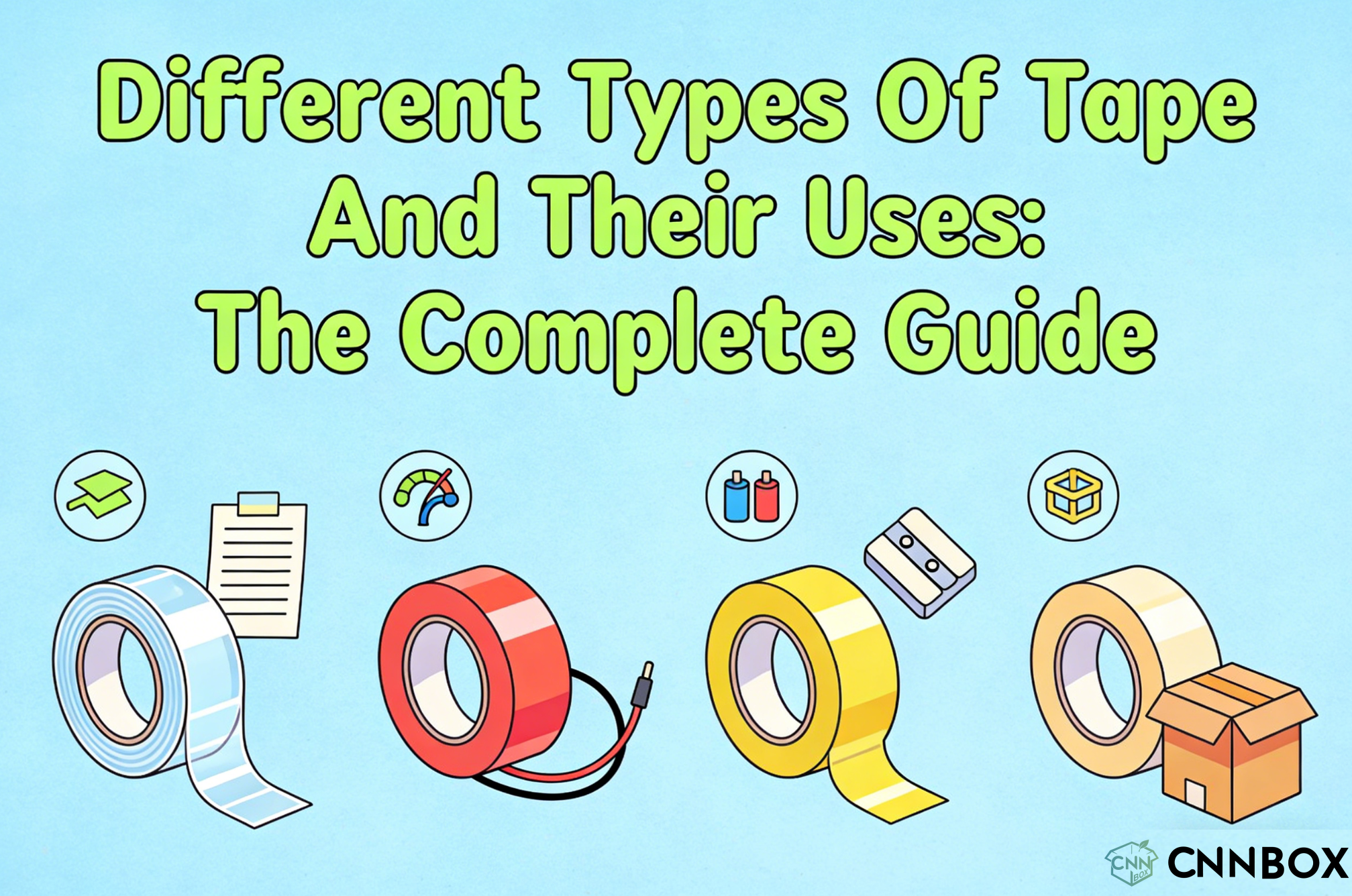 Different Types Of Tape And Their Uses: The Complete Guide - CNNBOX